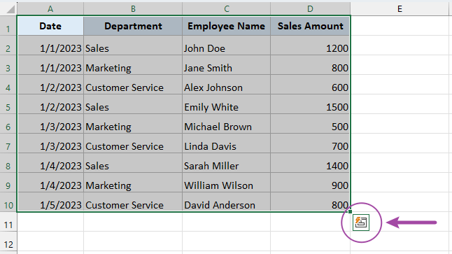 Full Guide For Excels Quick Analysis Tool With Examples 4630